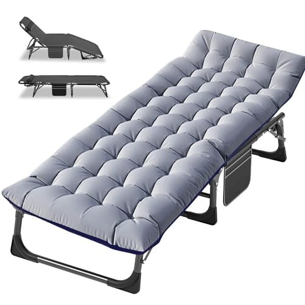 Barbella Folding Camping Cots for Adults, Adjustable 4-Position Adults ...