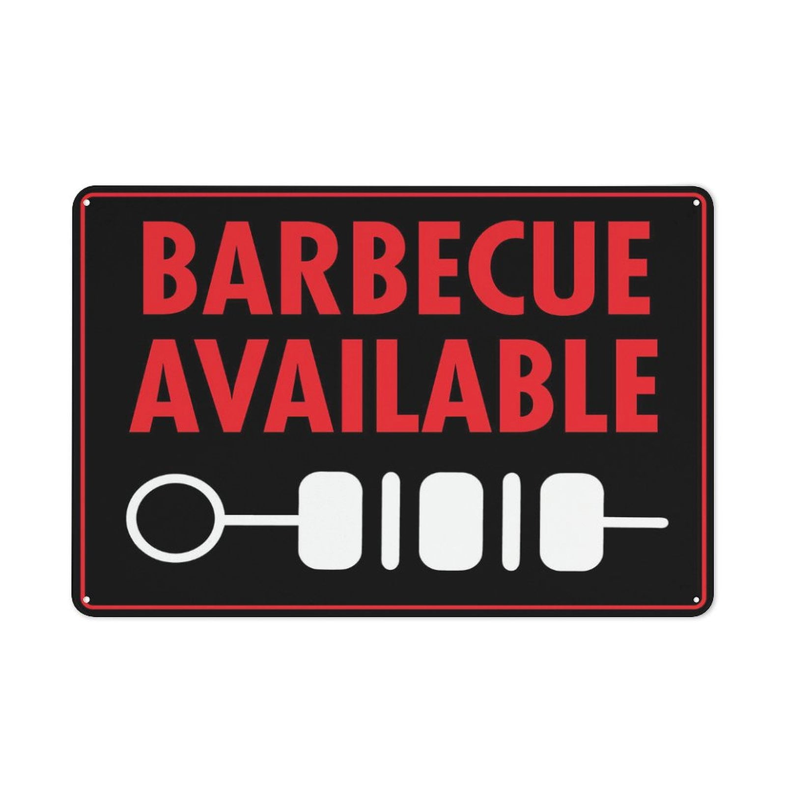 Barbeque Available Sign 8 X 12 Inches Rust Free Aluminum - Uv Protected ...