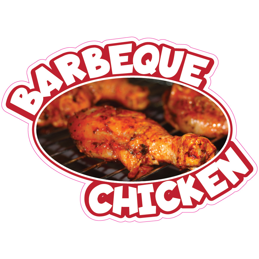 Barbeque Chicken 8" Decal Concession Stand Food Truck Sticker - Walmart.com