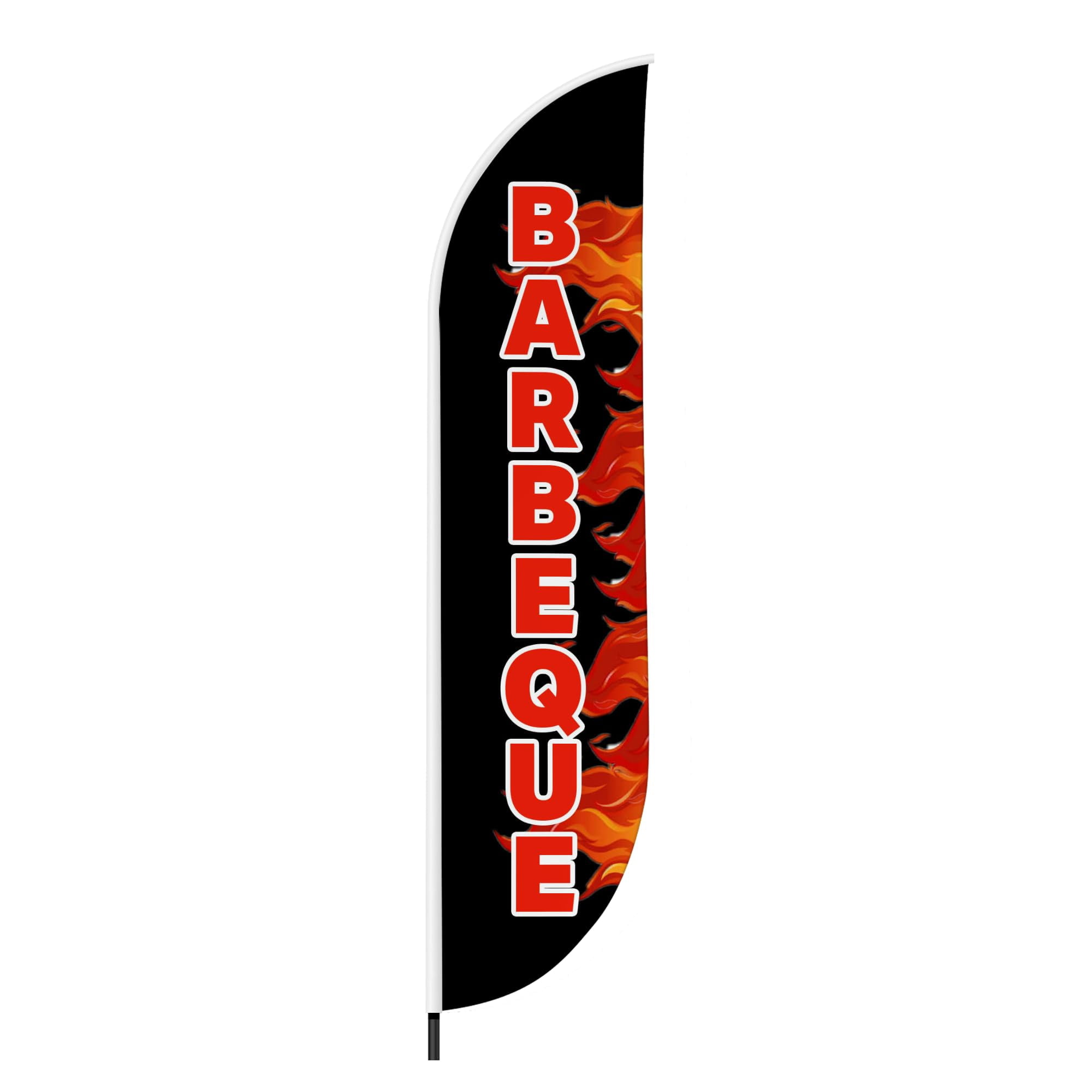 Barbeque Feather Flag(11.5feetX2.5feet) by DreamController | Outdoor ...