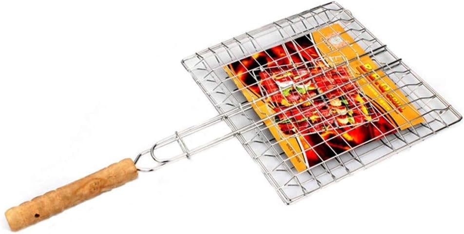 Barbeque Grill Basket, Portable BBQ Grilling Baskets With Long Handle ...