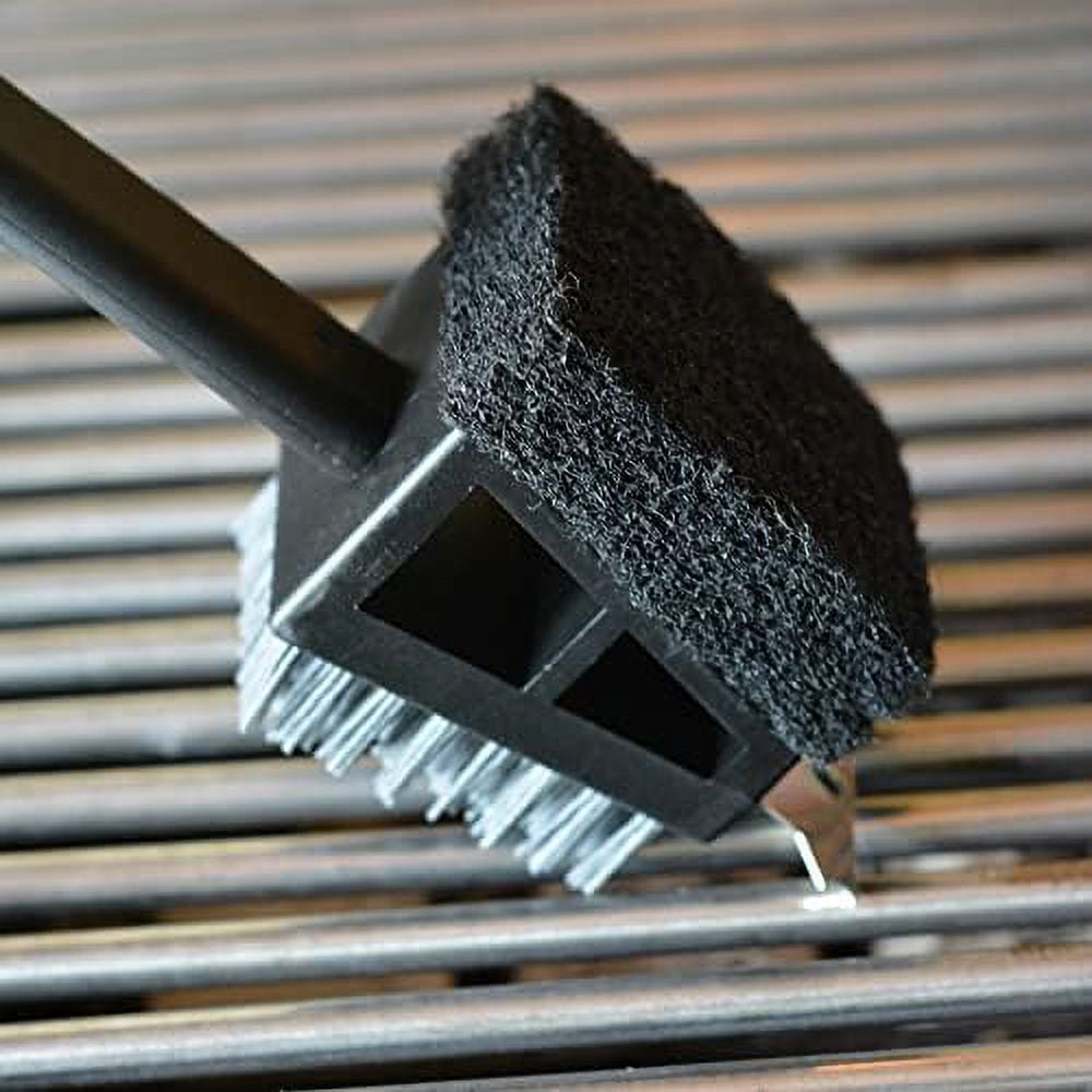 Barbeque Grilling Collection Grill Cleaning Tool, 3-In-1 Brush/Scraper ...