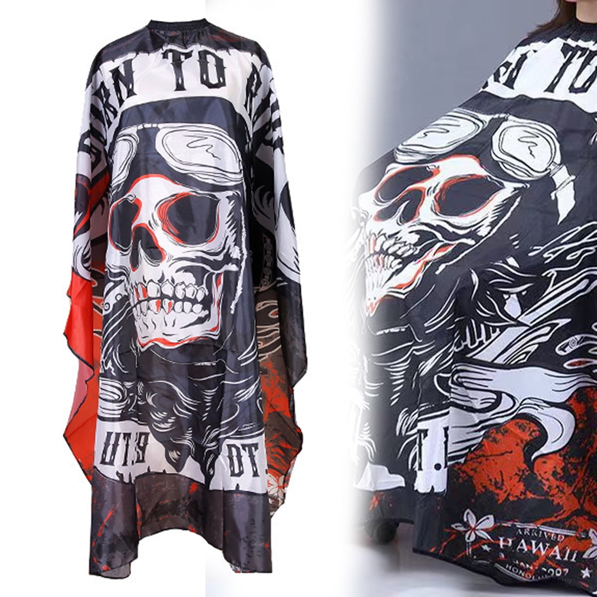 Barber Cape, Salon Haircut Cape Waterproof Pongee Haircut Apron Gown ...