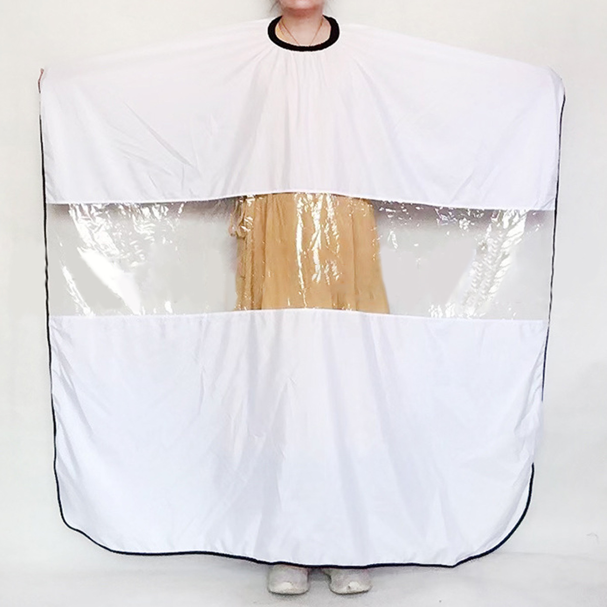 Barber Cape With See-Through Window Hair Cutting Cape, Waterproof Salon ...