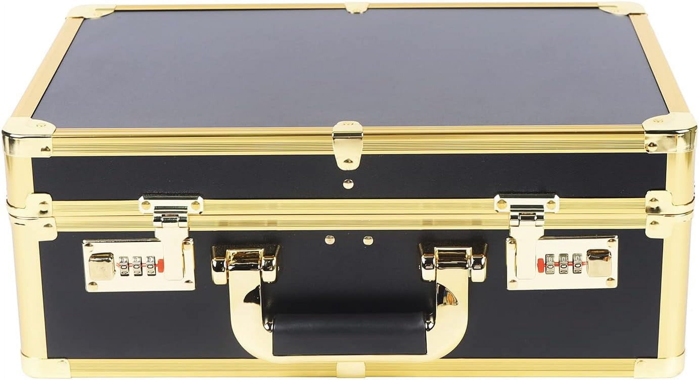 Barber Case with Double Password Buckle Salon Barber Case with Handle ...