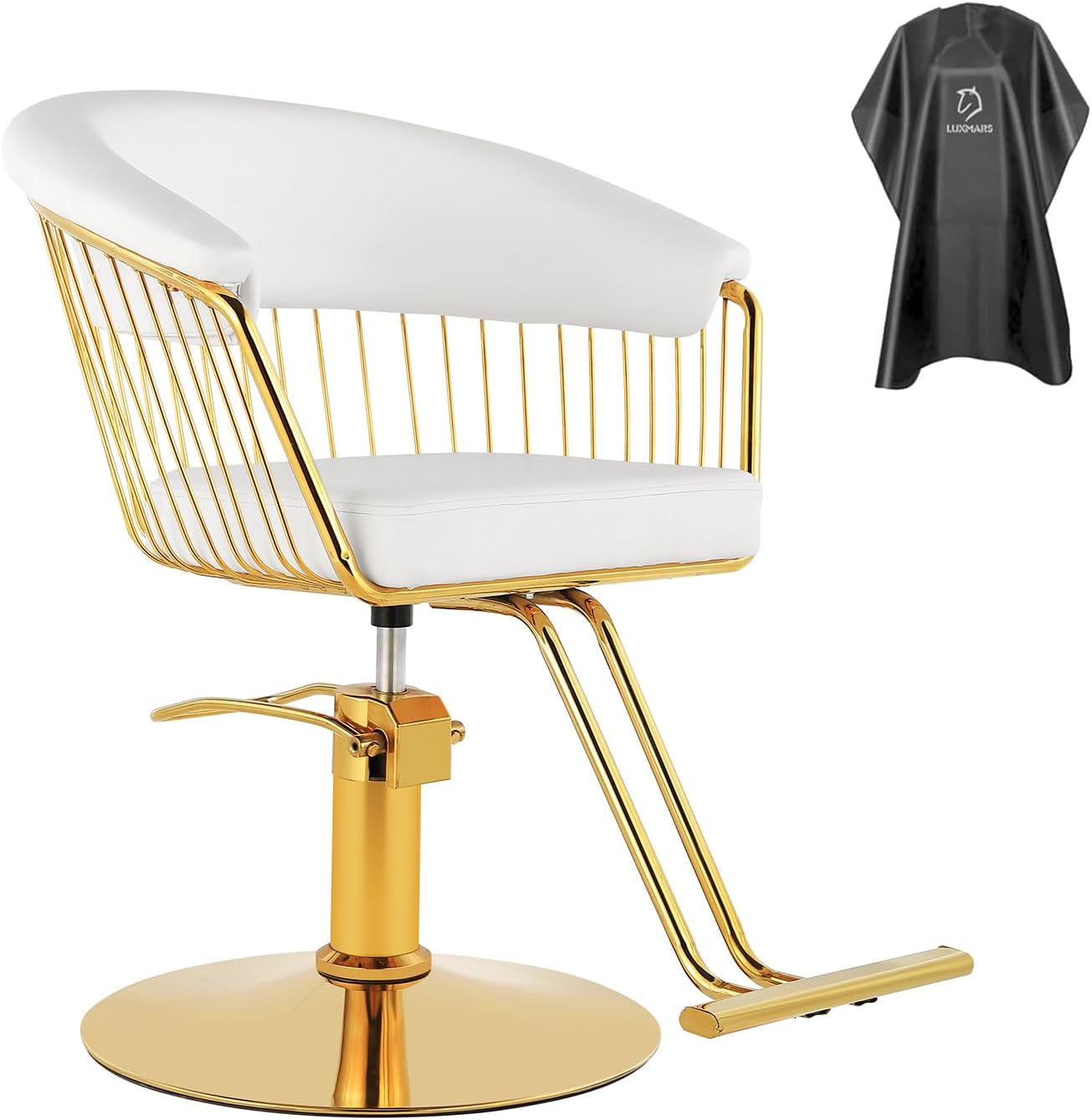 Barber Chair Salon Chair 360 Degrees Rolling Swivel Barber Chairs ...