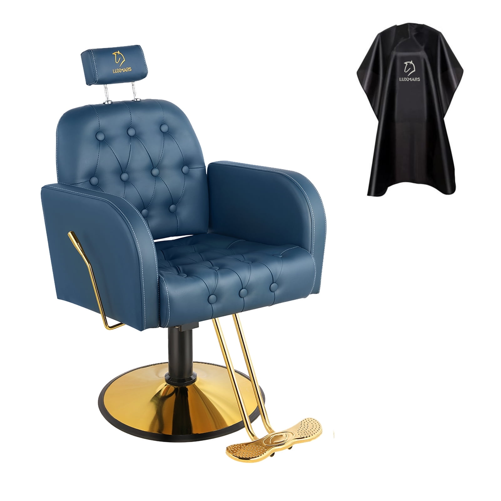Barber Chair Salon Chair 360 Degrees Rolling Swivel Hair Styling Chair ...