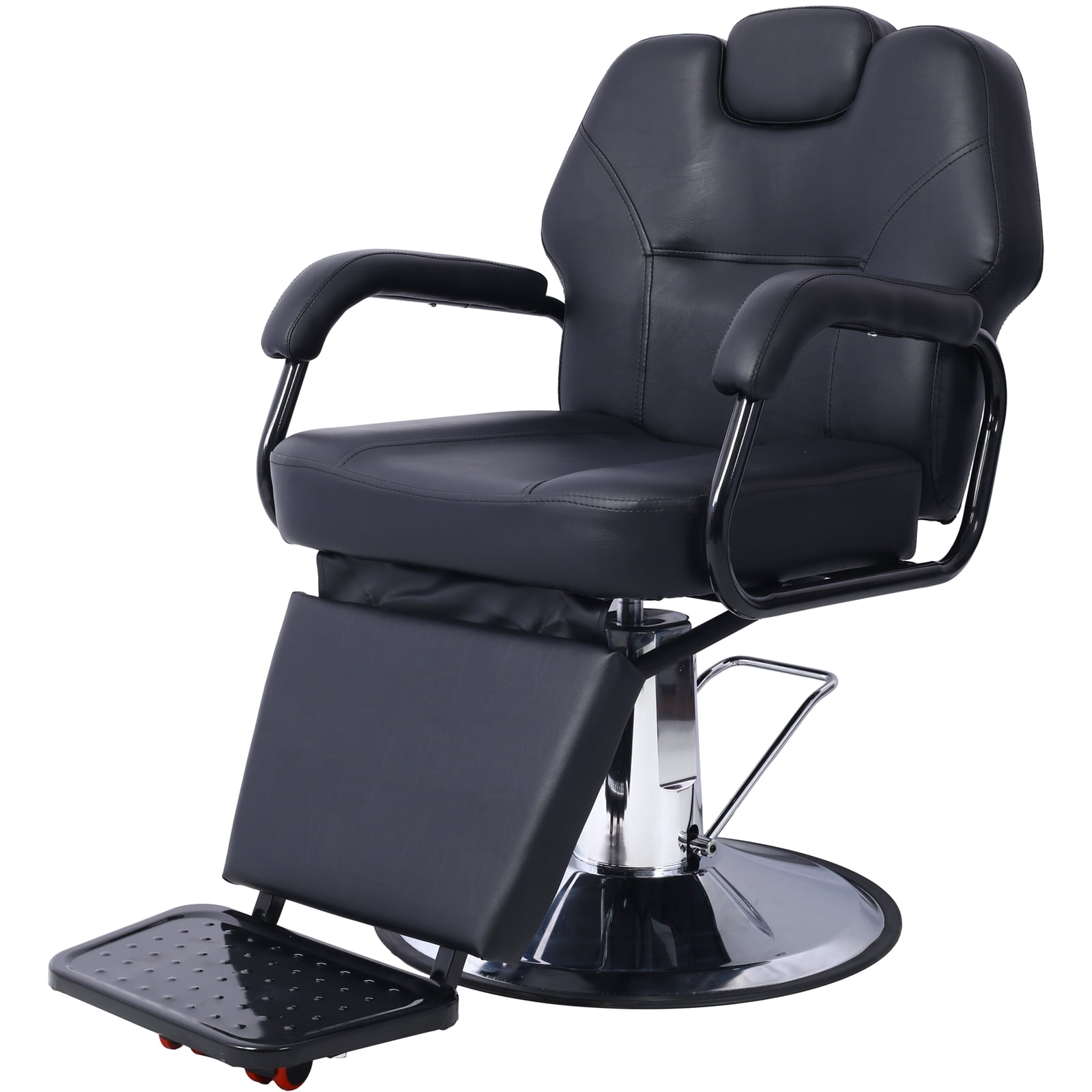 Barber Chair, Salon Chair with Metal Base for Barbershop, Heavy Duty ...