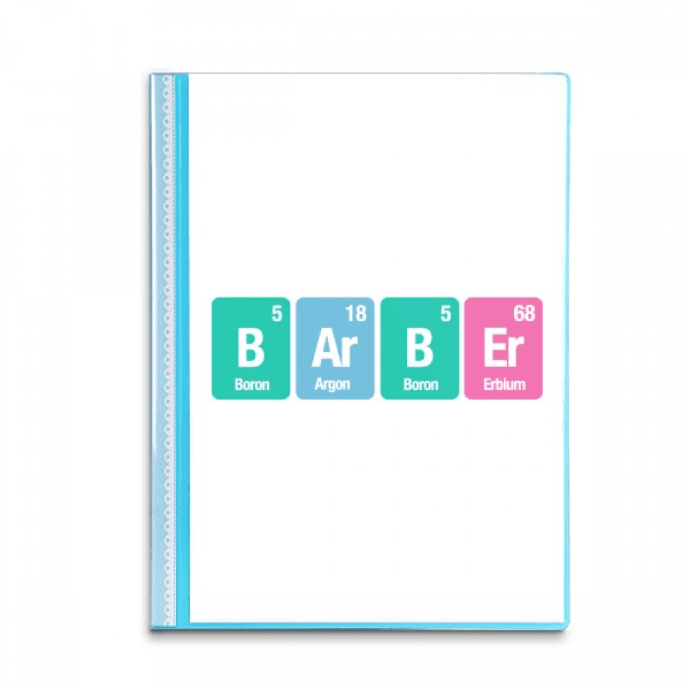 Barber Checal Element Science Book Sheet Protectors Portfolio Binder ...