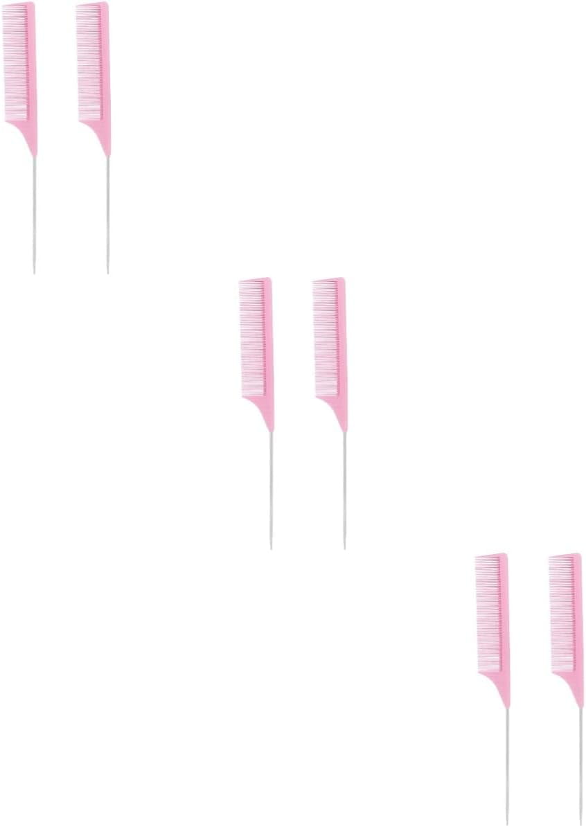 Barber Comb Hair Comb Set 6 Pcs Carbon Fiber Comb Hairdressing ...