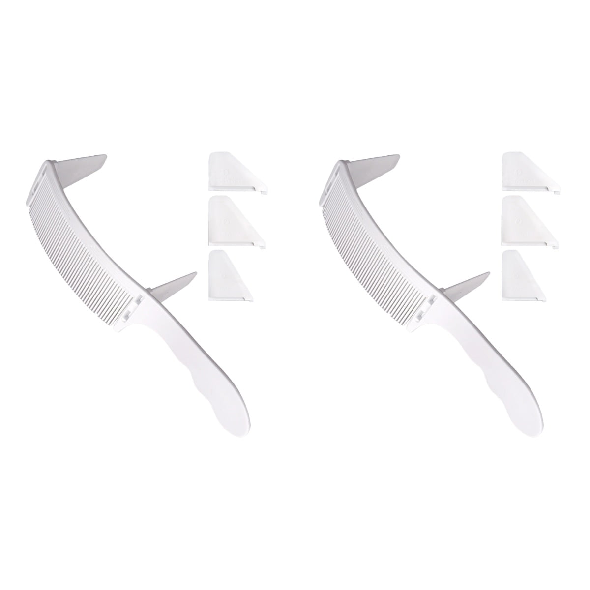 Barber Comb Limited Curved Hairdressing Man 2 Sets Arc Resin Combs for ...