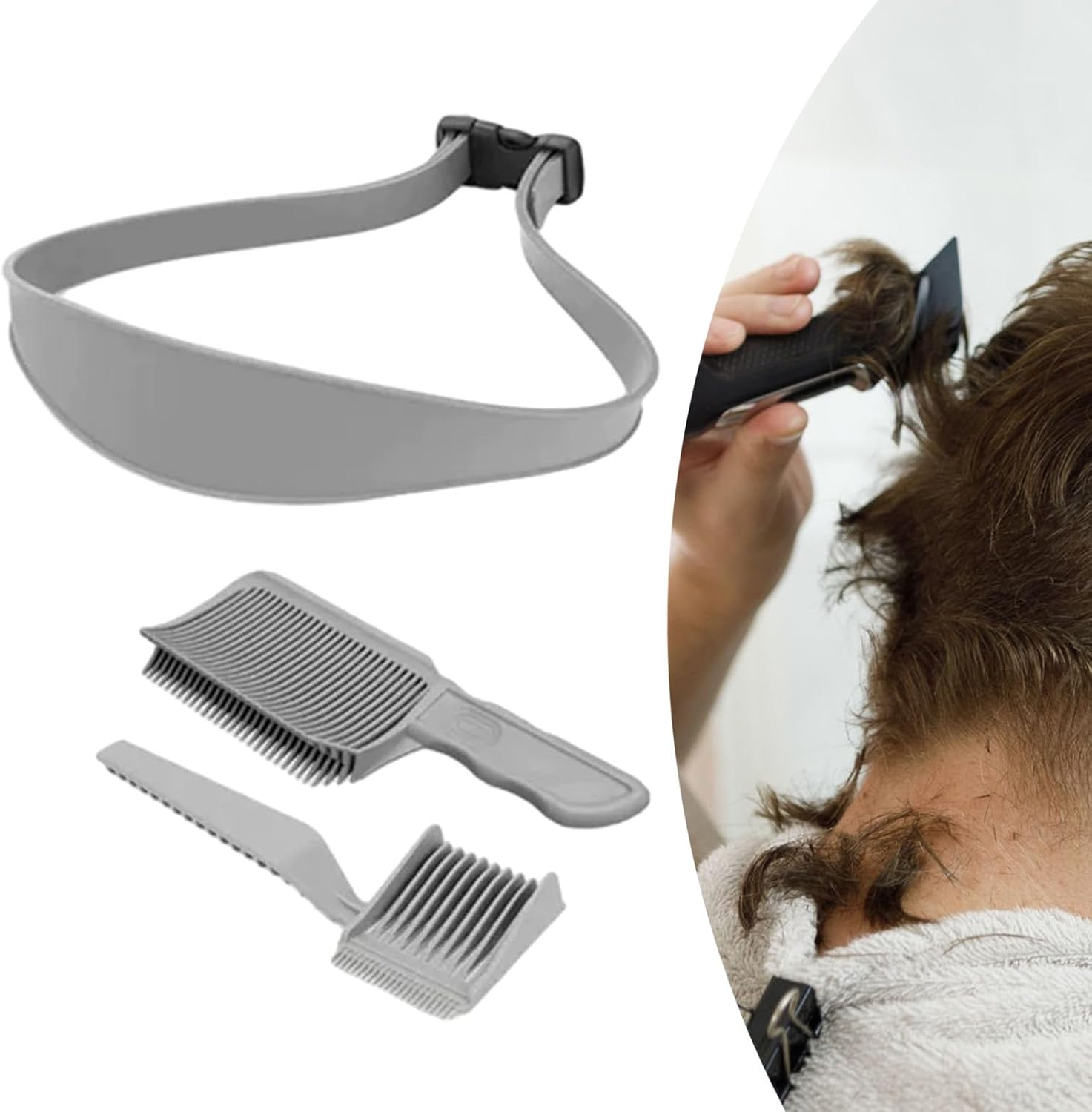 Barber Comb for Men 3 Pack, Fade Combs with Gradient Design, 3mm Hair ...