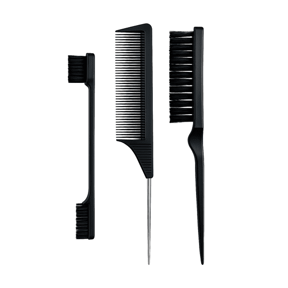 Barber Comb Set (3-Piece) for Parting, Sectioning & Styling ...