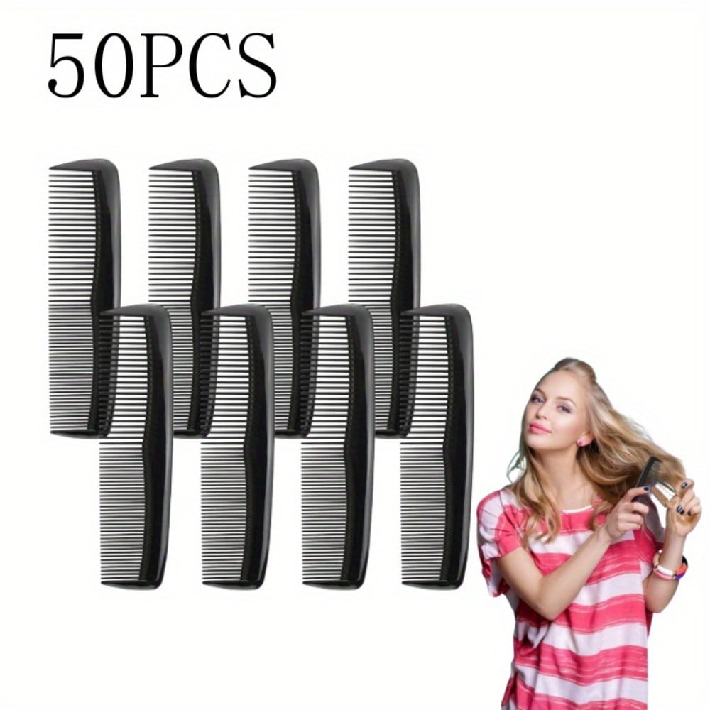 Barber Combs 50 Pcs, 5 Inch Professional Hair Cutting Combs with Wide ...