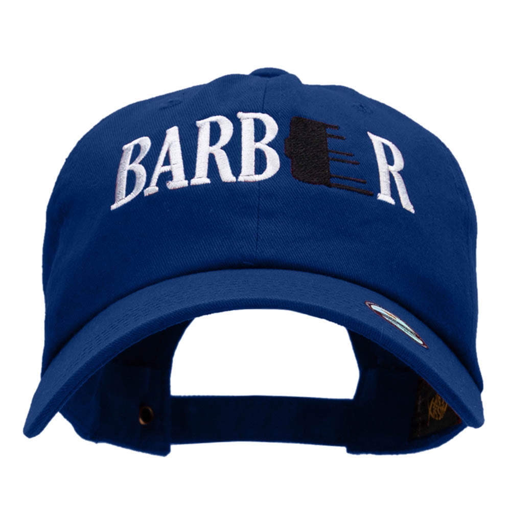 Barber Embroidered Unstructured Cotton Twill Washed Cap - Royal OSFM ...