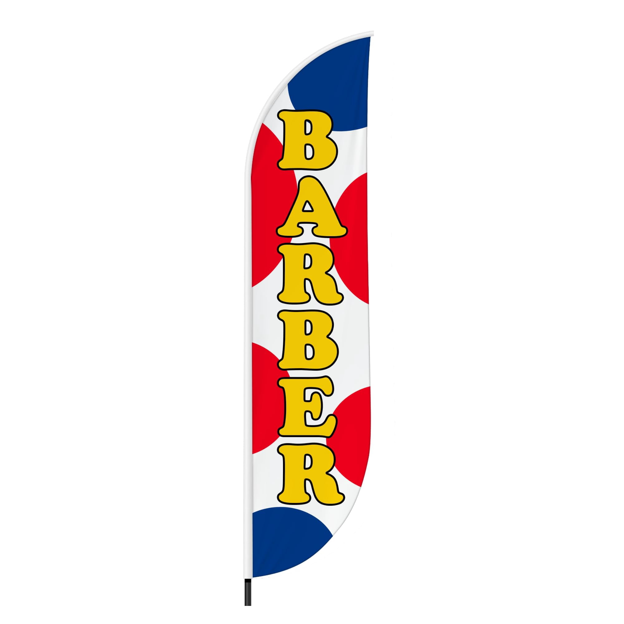 Barber Feather Flag(11.5Feetx2.5Feet) By Dreamcontroller | Outdoor ...