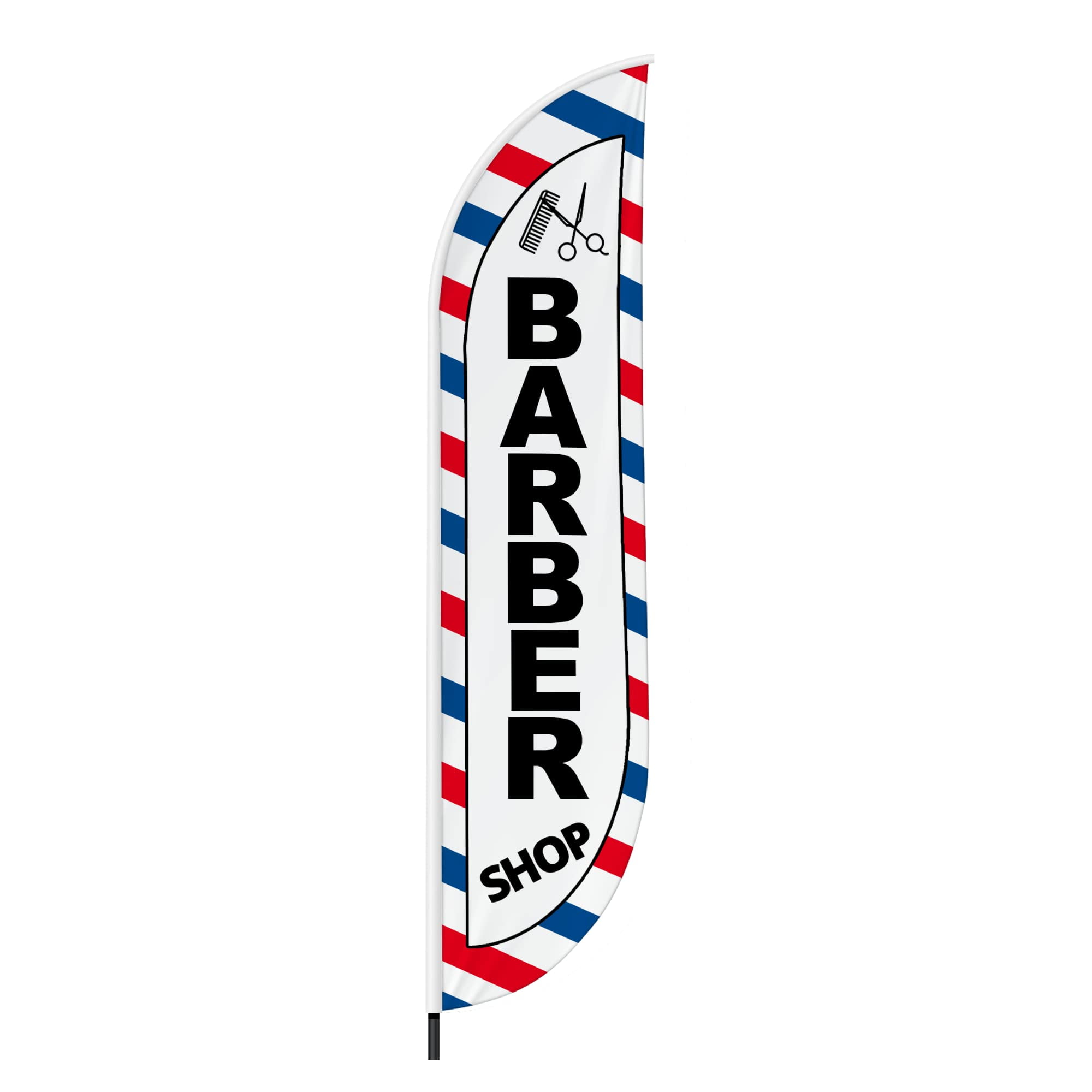 Barber Feather Flag(11.5feetX2.5feet) by DreamController | Outdoor ...