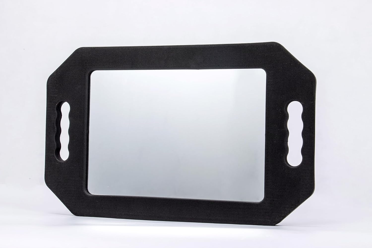 Barber Foam Mirror – Double Handle Hand Held Mirror – Drop-Proof Foam ...