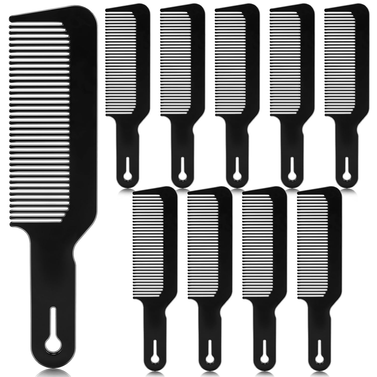 Barber Hair Cutting Blend Fade Combs 10 Pack for Hair Stylist, Barber Accessories Supplies ...