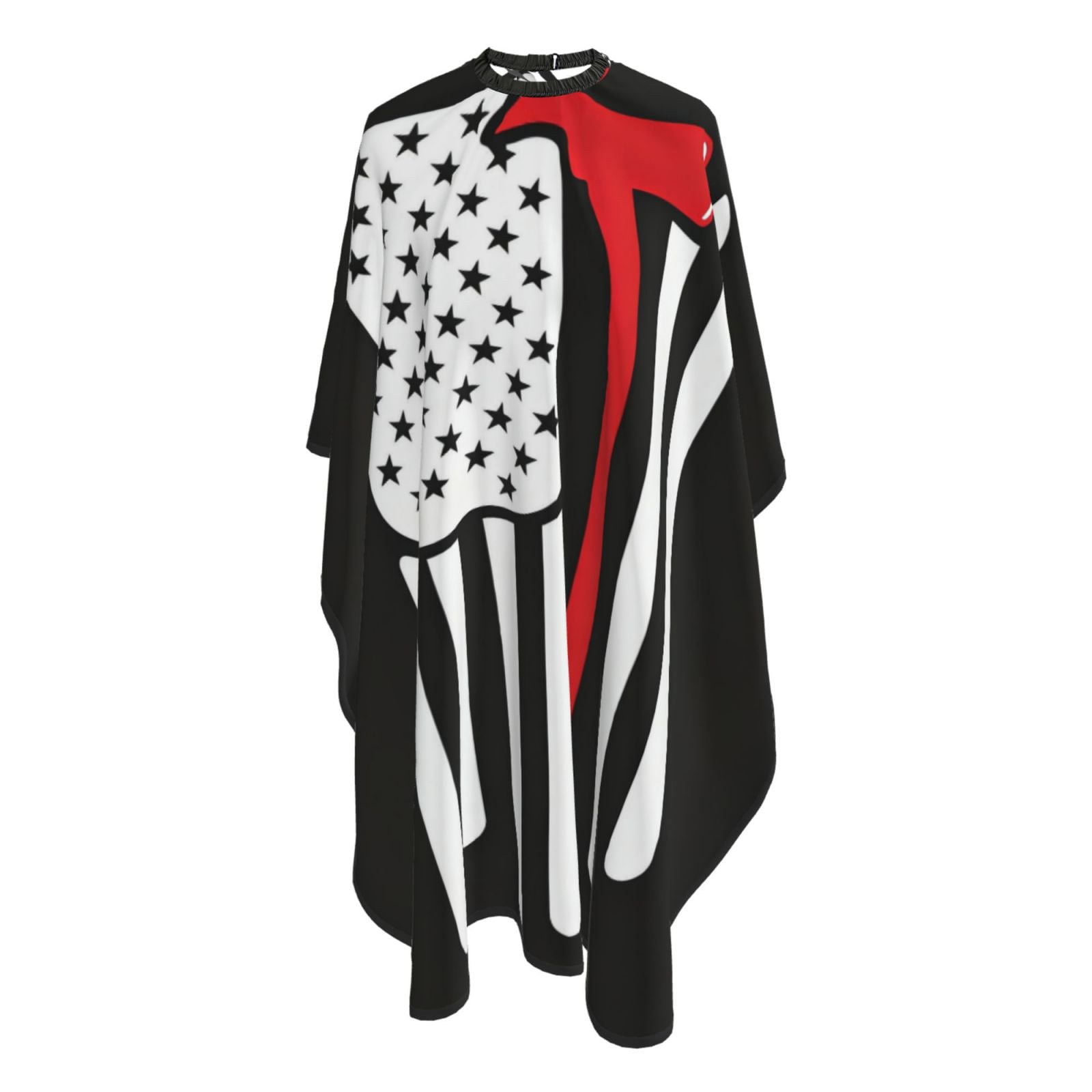 Barber Hair Cutting Cape Firefighting Art Firefighter Flag Professional ...