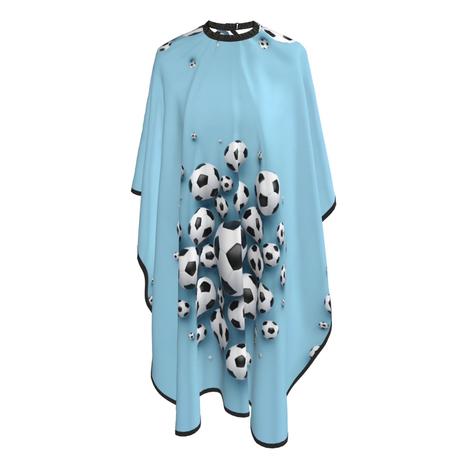 Barber Hair Cutting Cape Soccer-Football Pattern Professional Salon ...