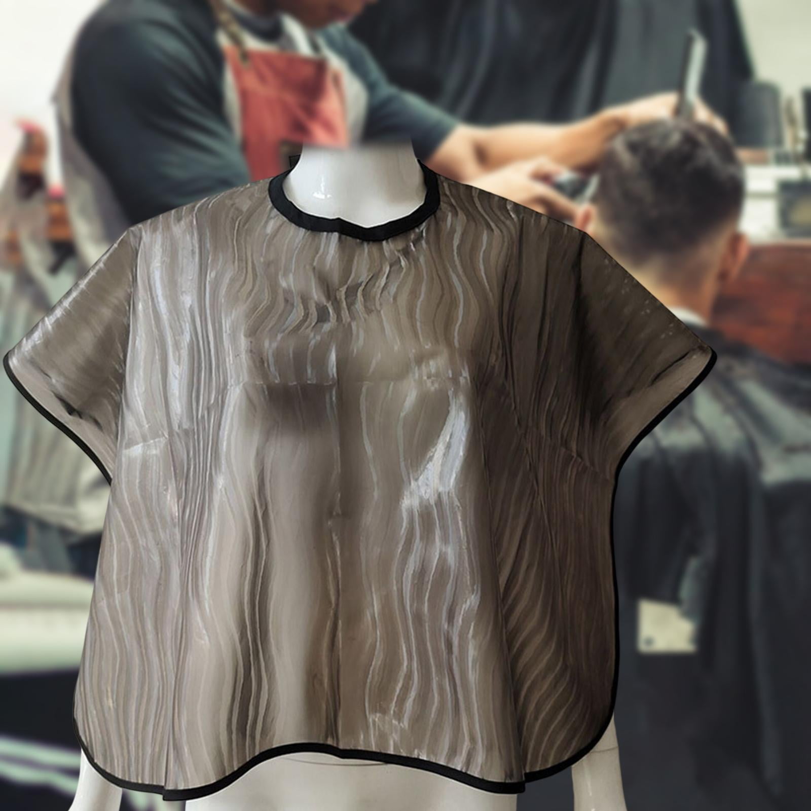 Barber Haircut Cape Waterproof Reusable EVA Bib Smock Salon Cloak Apron ...