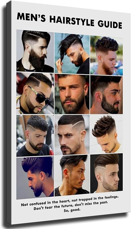 Barber Haircut Posters for Men Poster Home Decor Canvas Painting HD ...