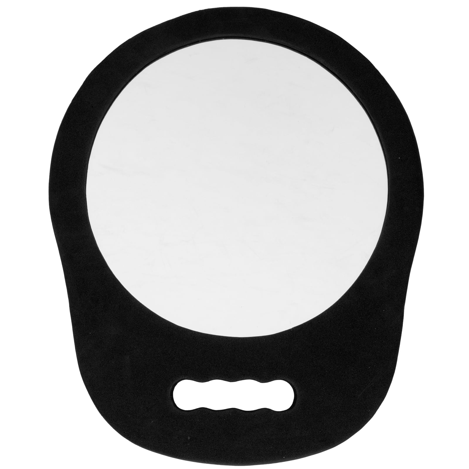 Barber Handheld Salon Foams Frame Mirror Round Makeup Mirror