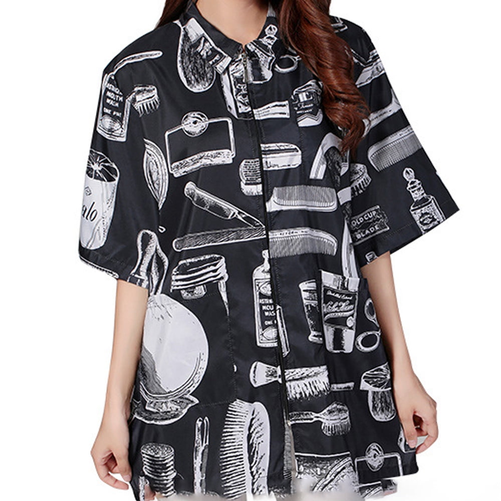 Barber Jacket For Men, Hair Stylist Grooming Smock Vest Shirt, Vintage ...