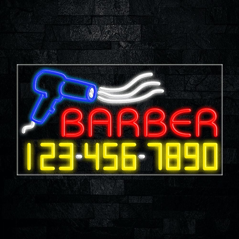 Barber LED Neon Sign 33"L x 18"H #35046 - Walmart.com