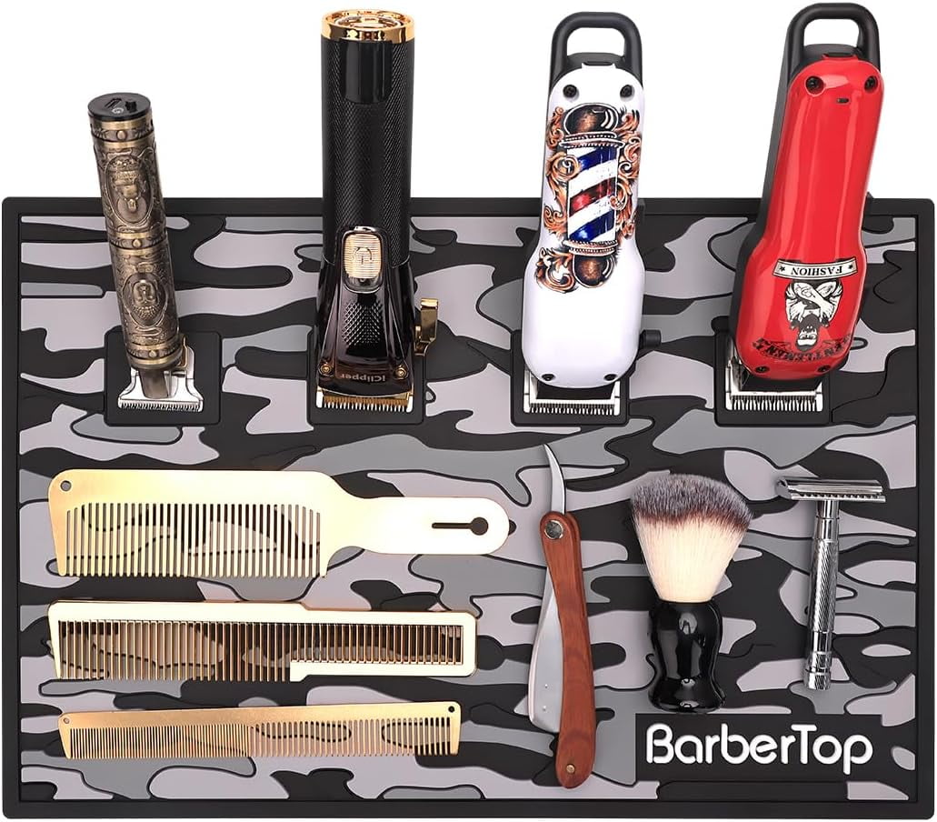 Barber Magnetic Mats,Anti-slip Flexible Rubber Scissors Salon Mat,11 ...