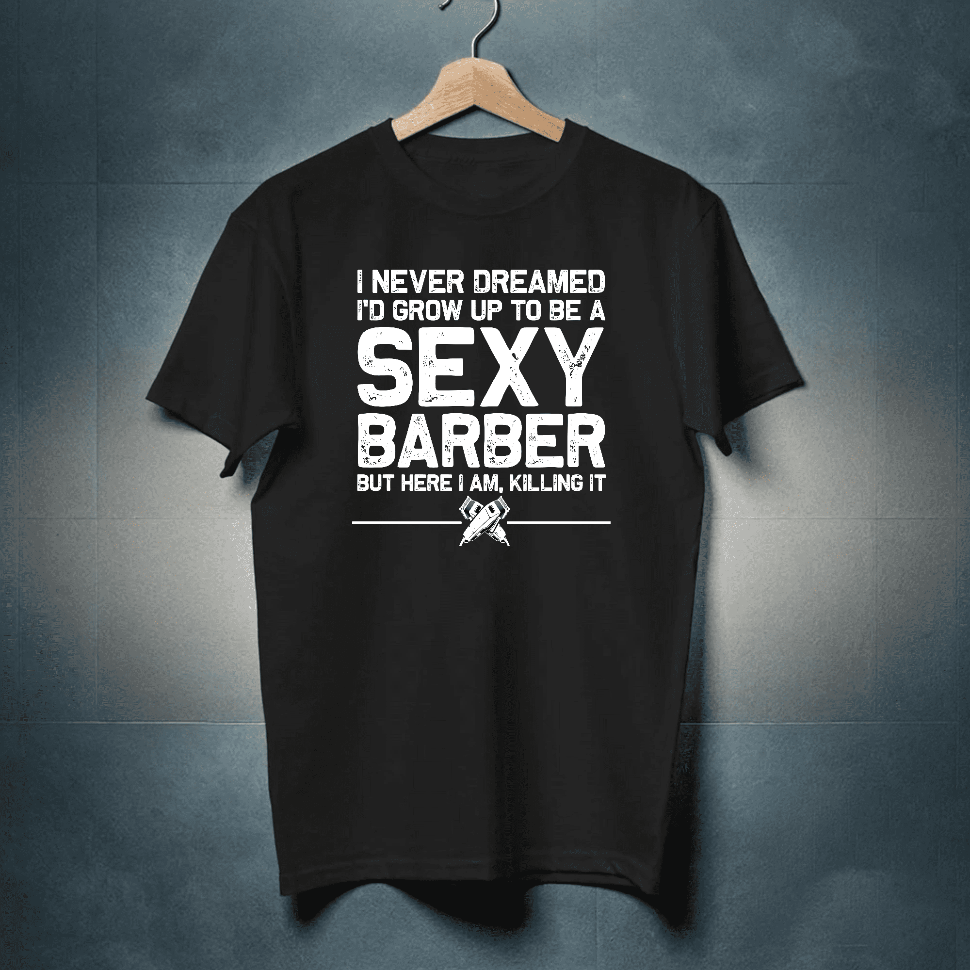 Barber Men Dad Barbershop Hairer Hairstylist Barber T Shirt - Walmart.com