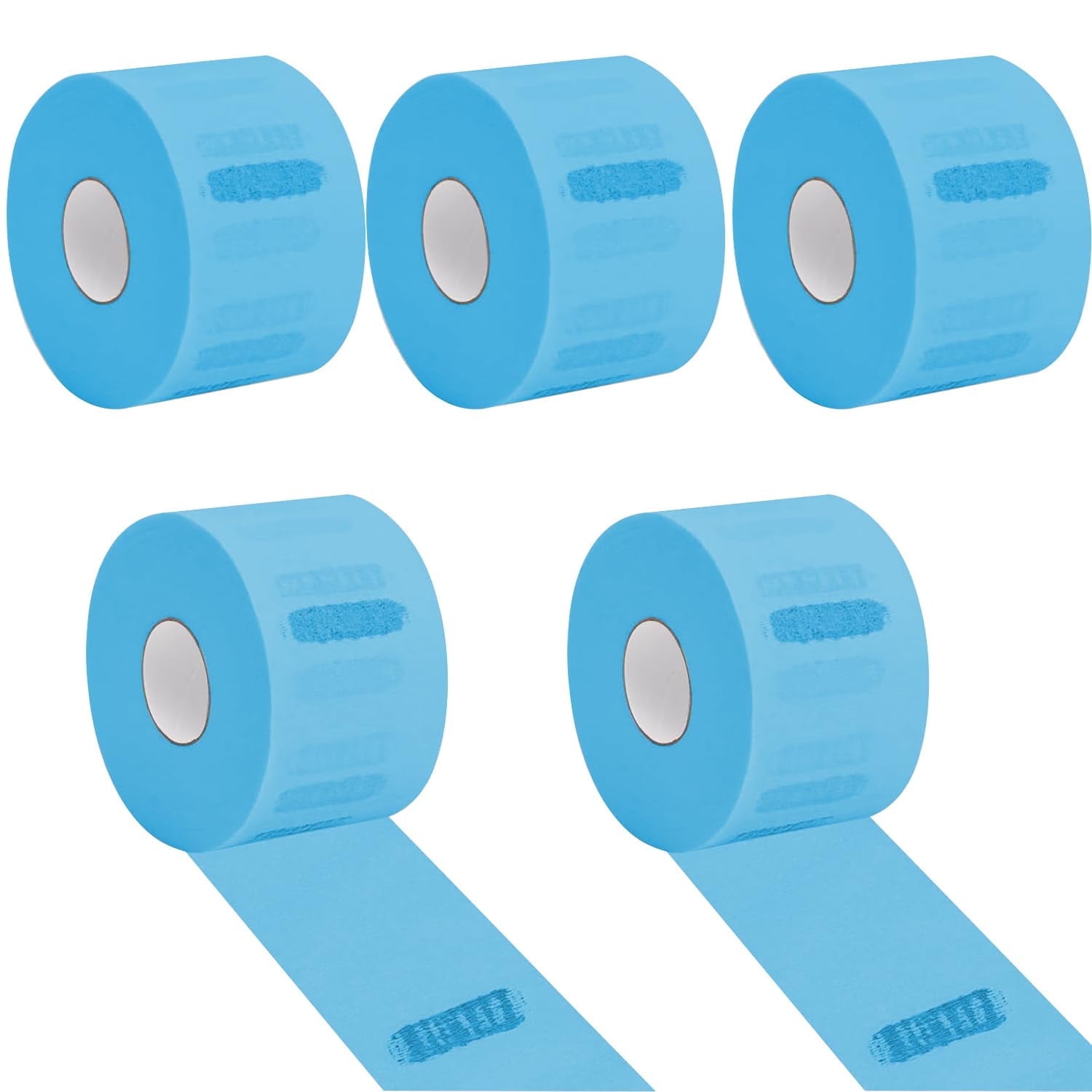 TOEVER Barber Neck Strips - 5 Rolls 450 Strips Blue, Disposable ...