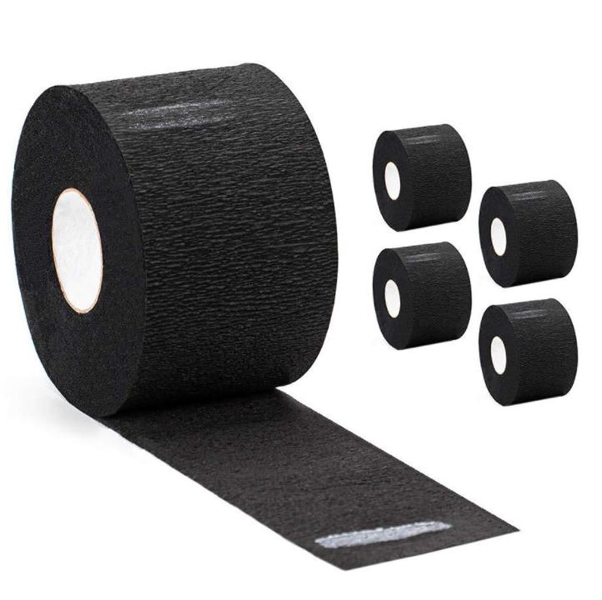 Barber Neck Strips 5 Rolls,Black Disposable Barber Paper Supplies ...