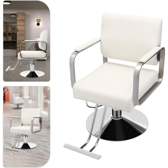 Barber Salon Chair, 440lbs Adjustable Beauty Spa Hair Styling Salon ...