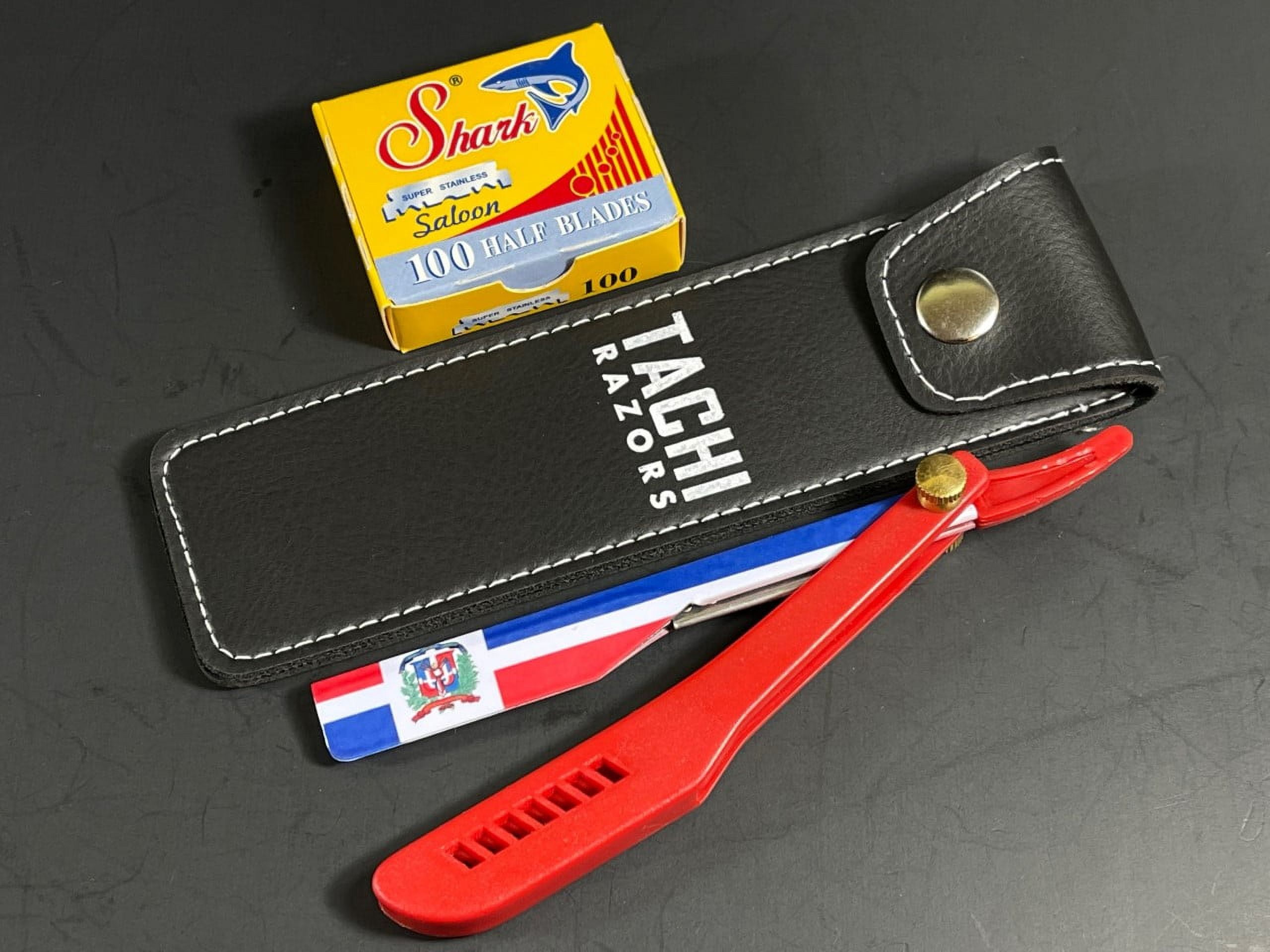 Barber Salon Shaving Straight Folding Razor Dominican Republic Flag W ...