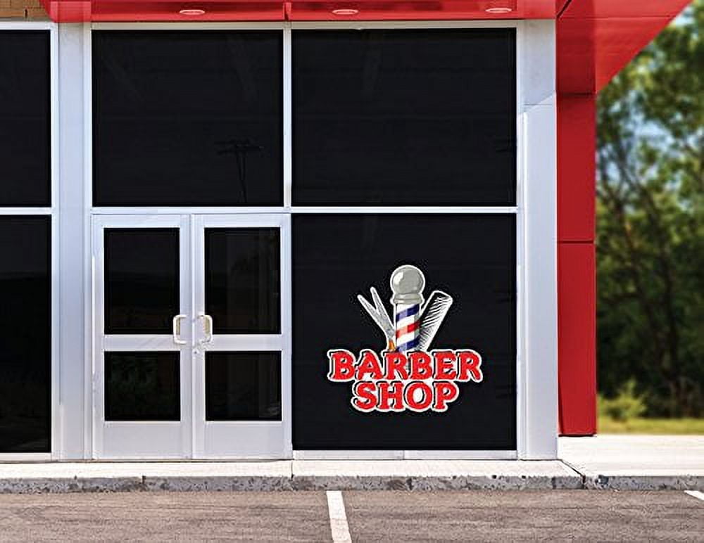 Barber Shop 36" Concession Decal Sign cart Trailer Stand Sticker ...
