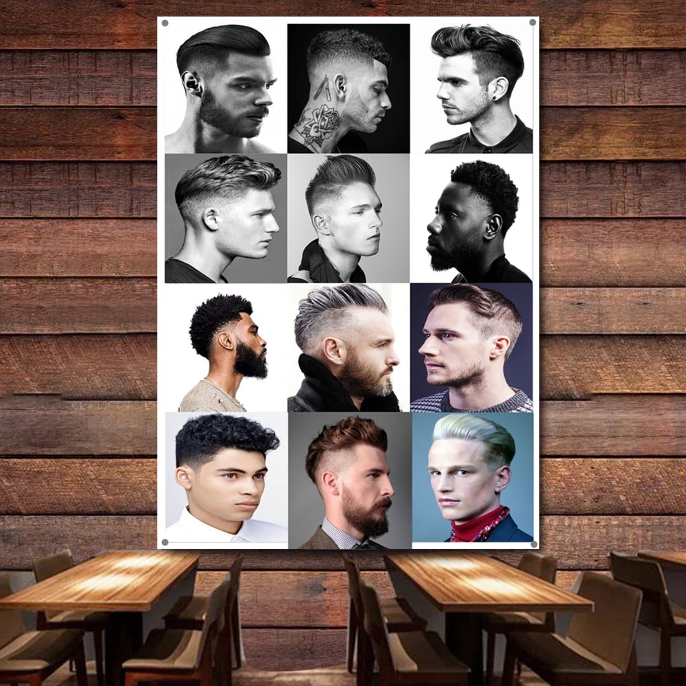 Barber Shop Ads Signboard Tapestry 38" x 57" Wall Decor Banners Flag ...