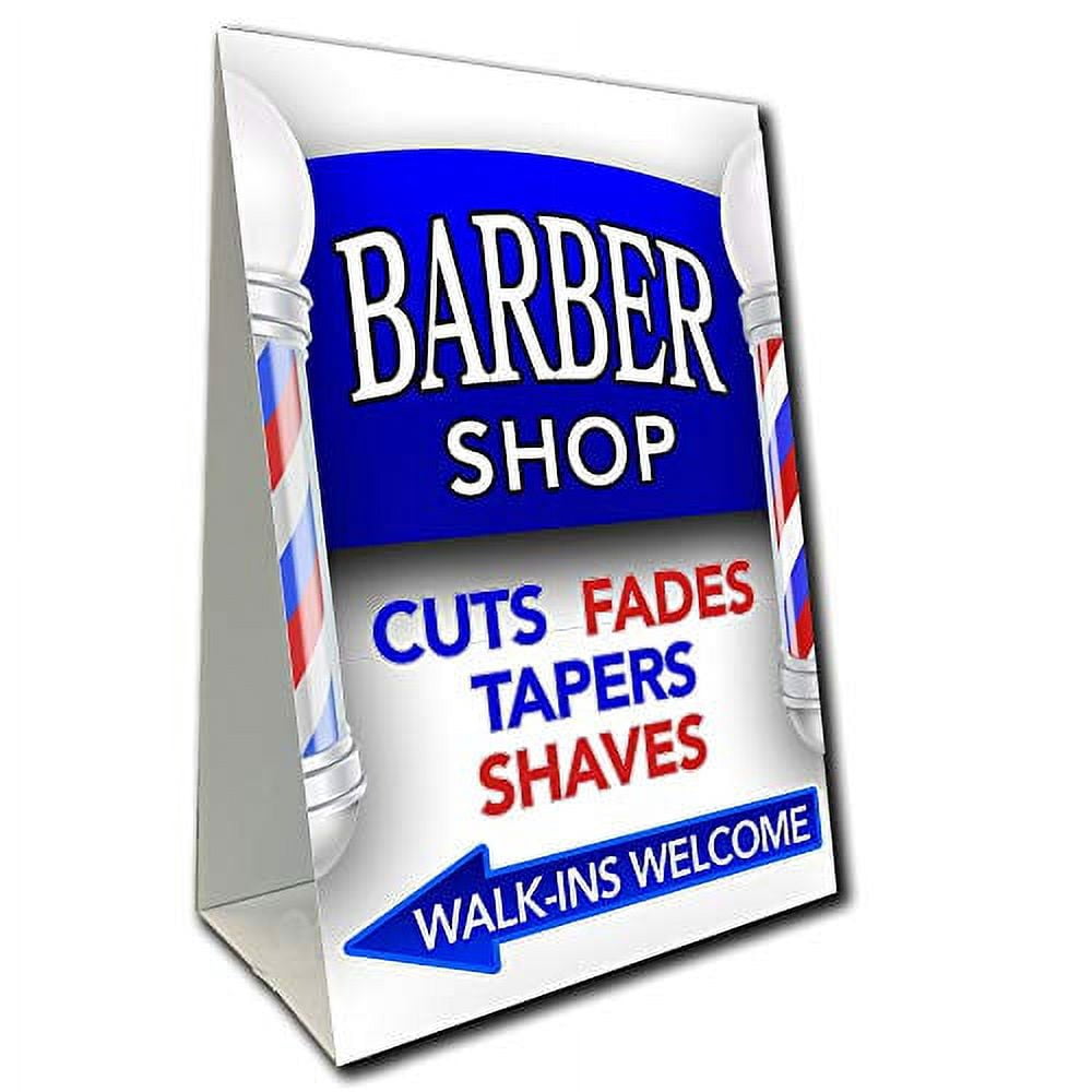Barber Shop Arrow Economy A-Frame Sign 2 Feet Wide by 3 Feet Tall ...