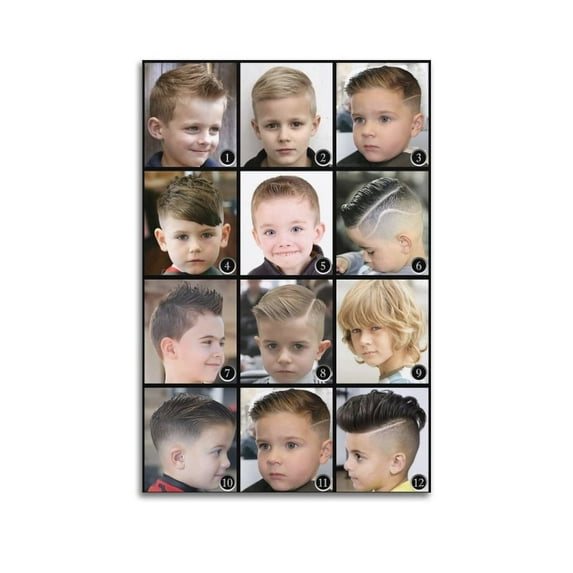 Barber Shop Children's Haircuts Fashion Men's Haircut Canvas Painting ...
