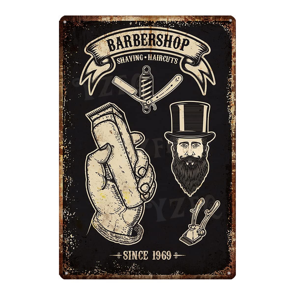 Barber Shop Decor , Barber Sign , Open Sign , Barber Shop Haircut And ...