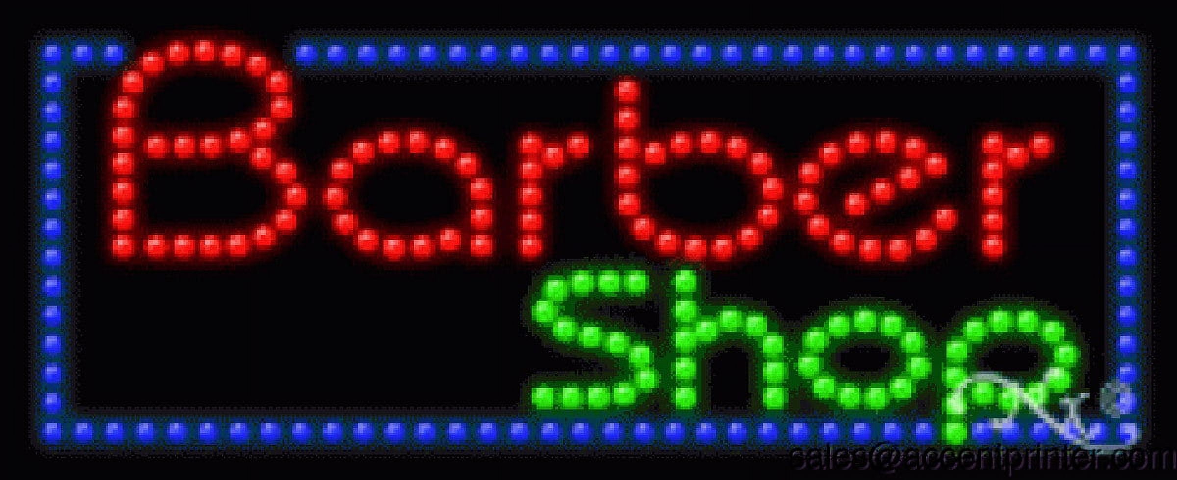 Barber Shop Indoor Flashing & Animated High Impact Energy Efficient LED ...