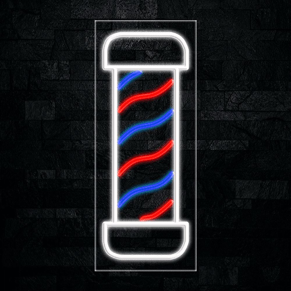 Barber Shop-LED Neon Sign 12"L x 30"H #30378 - Walmart.com