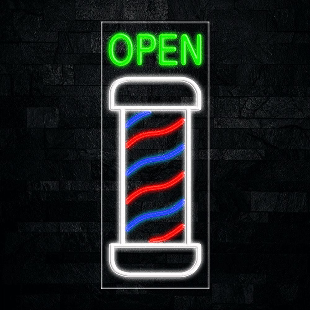 Barber Shop-LED Neon Sign 12"L x 30"H #30379 - Walmart.com