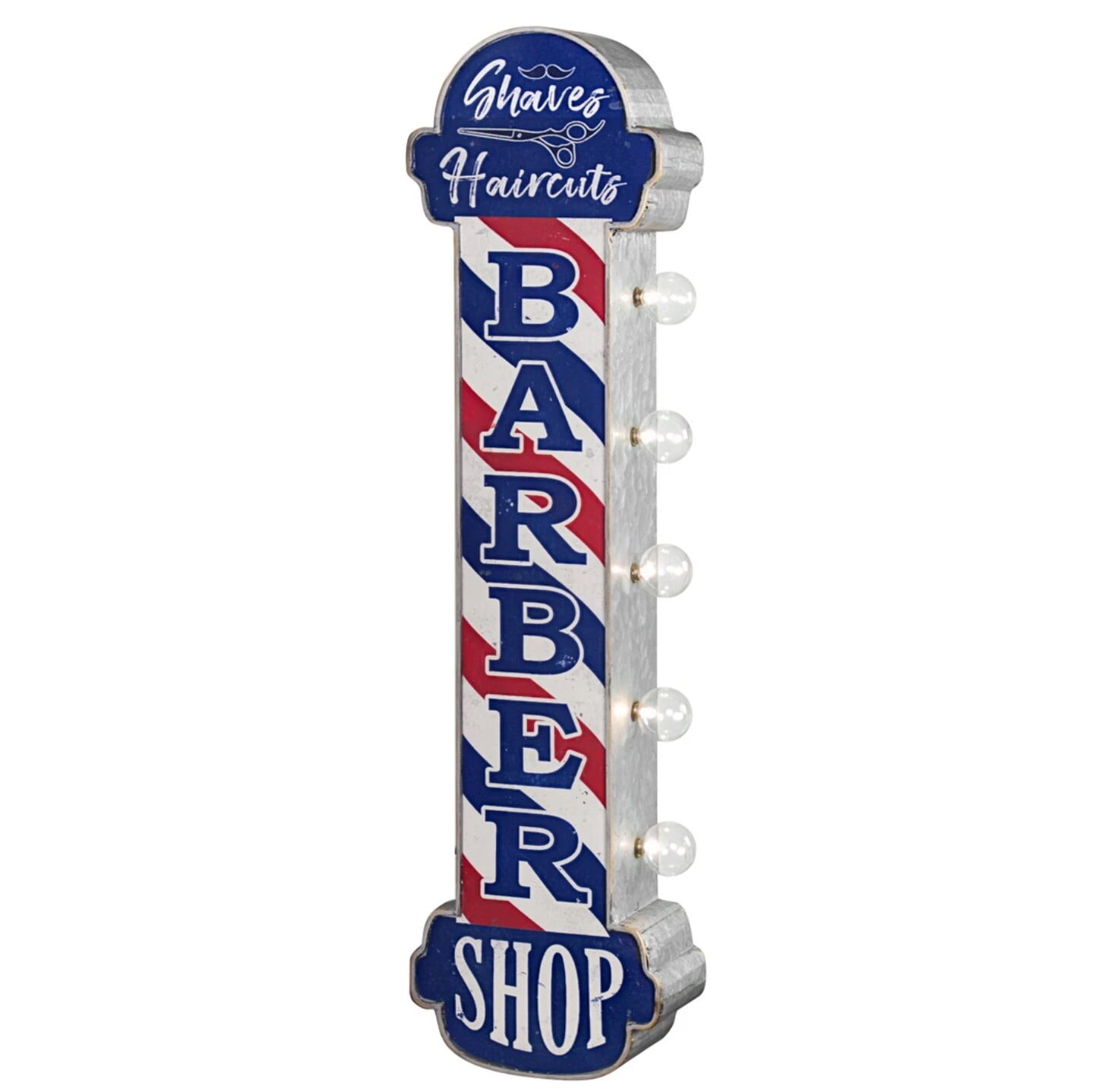 Barber Shop Marquee LED Sign, Vintage Style, Double Sided 30", Battery ...