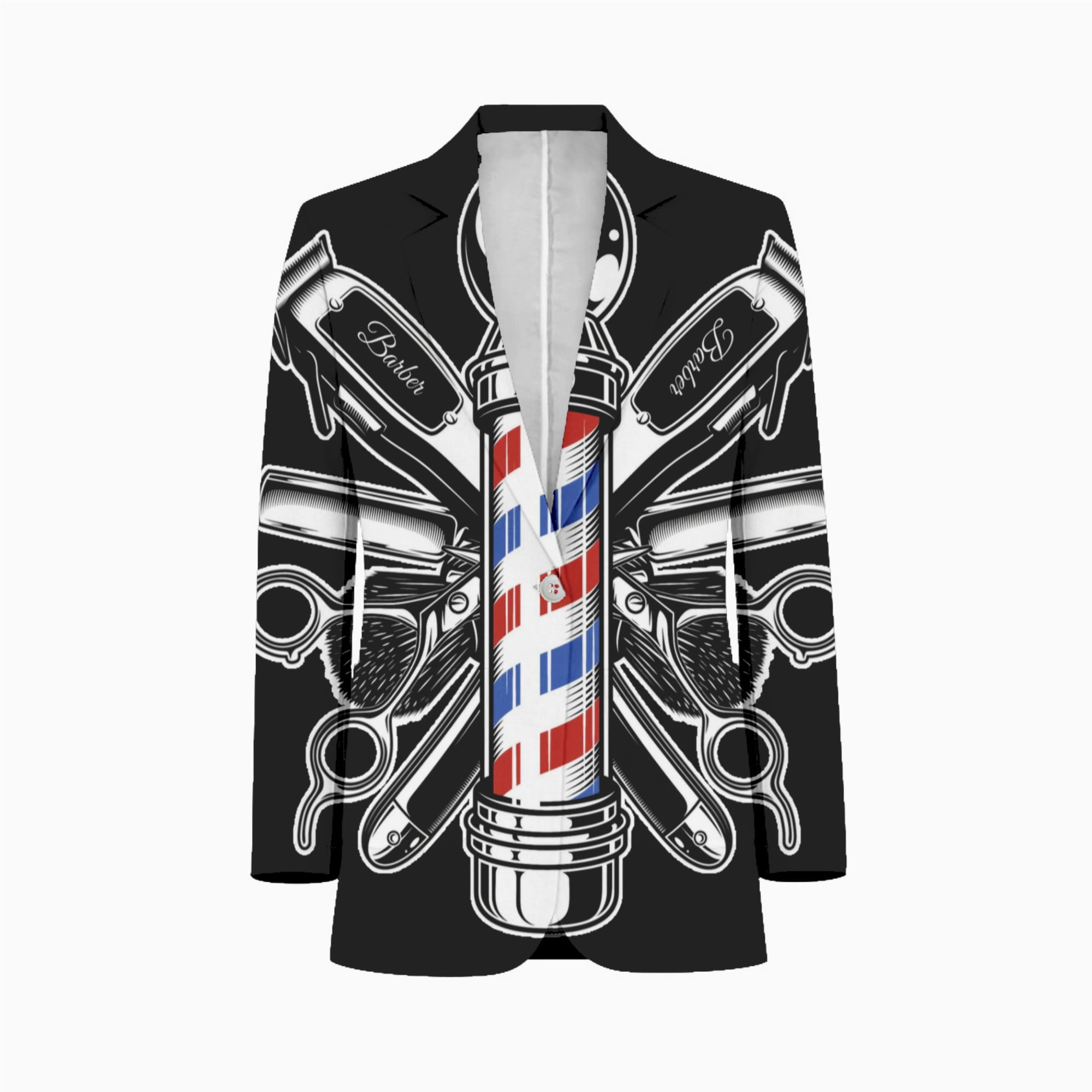 Barber Shop Mens Suits Shawl Collar Slim Fit Suit Mens Groom Jacket ...