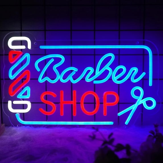 Barber Shop Neon Signs for Wall Decor, Barber Neon Lights Business ...