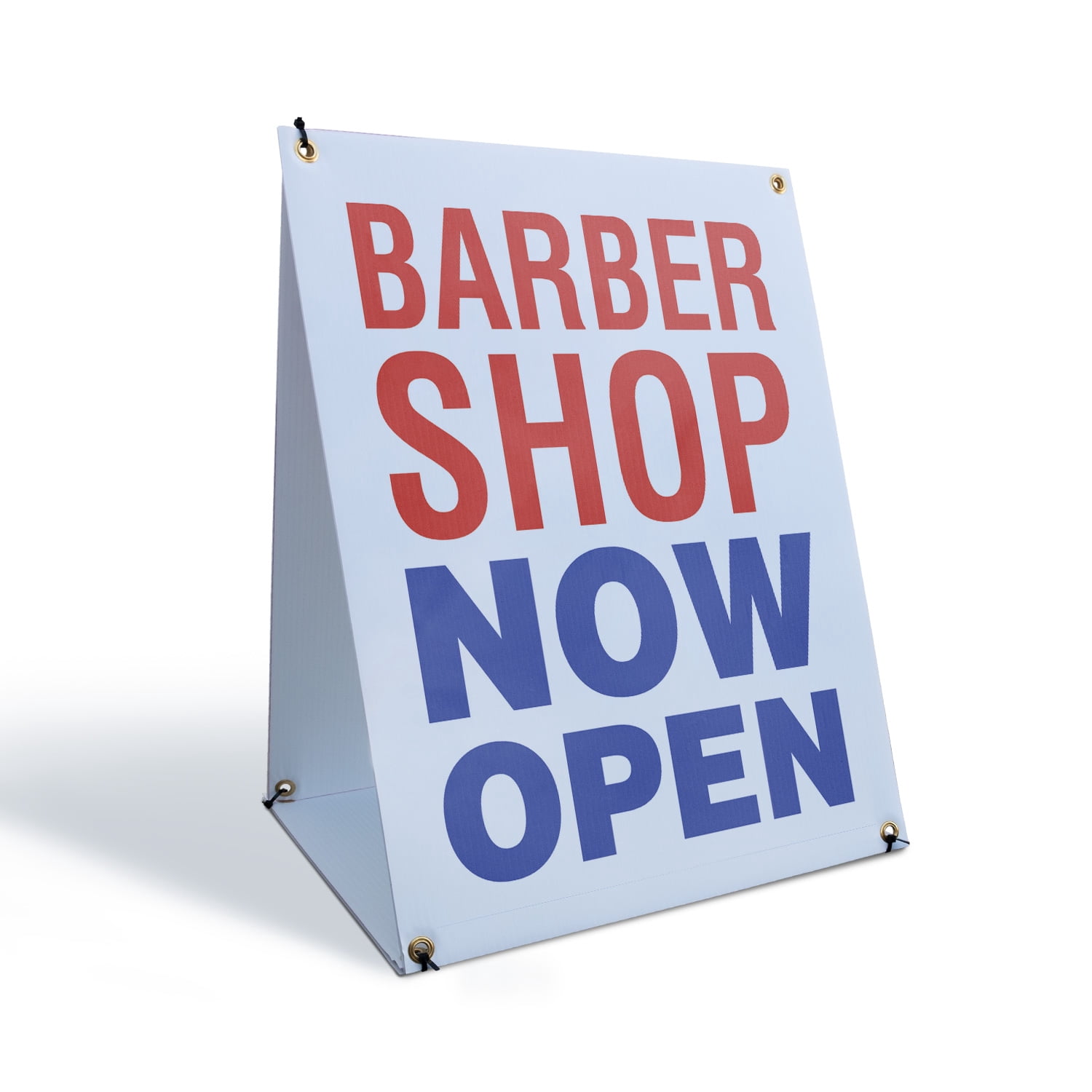 Barber Shop Now Open Sidewalk Sign 18 Inch x 24 Inch A-Frame Images On ...