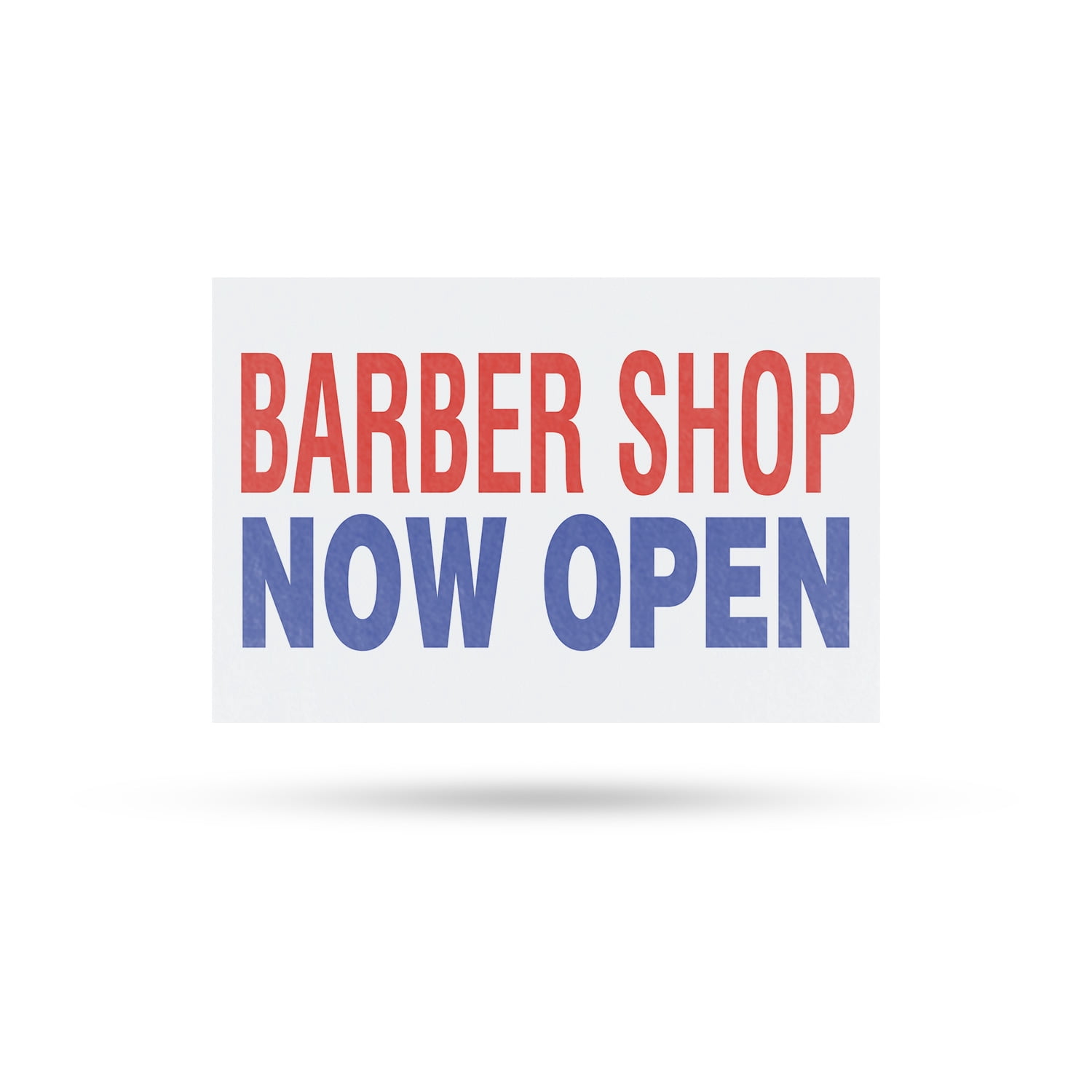 Barber Shop Now Open Vinyl Decal 24 Inch x 36 Inch Weatherproof Heavy ...