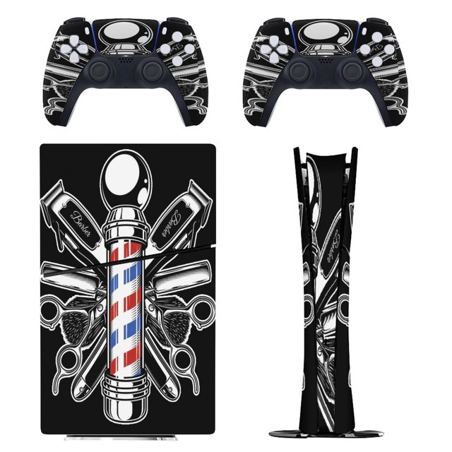 Barber Shop PS5/PS5 Pro/PS5 Slim Digital Disc Skin Sticker For Console ...